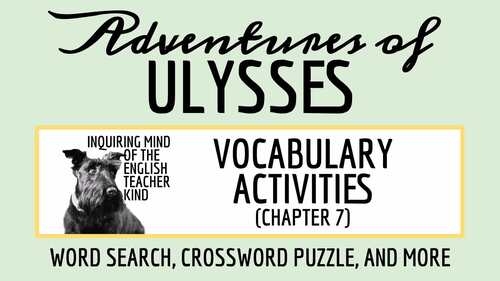 The Adventures of Ulysses Vocabulary Games for Chapter 7 | TPT