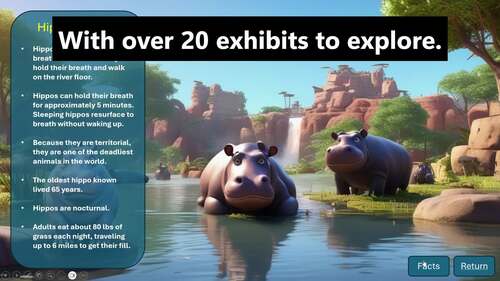 Virtual Field Trip: Zoo Edition, PowerPoint with Animal Sounds & Fun Facts