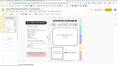 FRENCH Indigenous Communities Digital & Printable Inquiry Project
