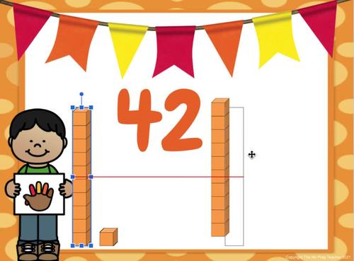 Place Value Math Center | Thanksgiving by The No Prep Teacher | TPT