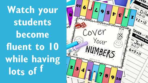 Addition Game for First Grade Composing and Decomposing Numbers to 10