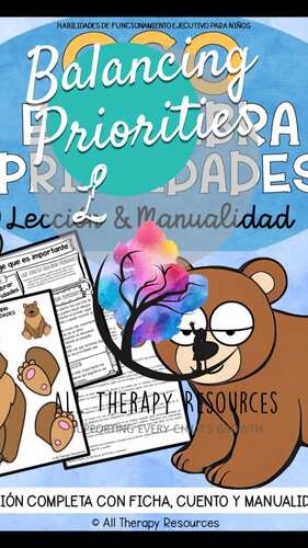 EXECUTIVE FUNCTIONING SKILLS CRAFT & LESSON - BALANCING PRIORITIES ...