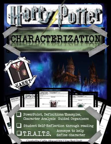 Harry Potter Novel Study: Character (PowerPoint and Worksheets) | TpT