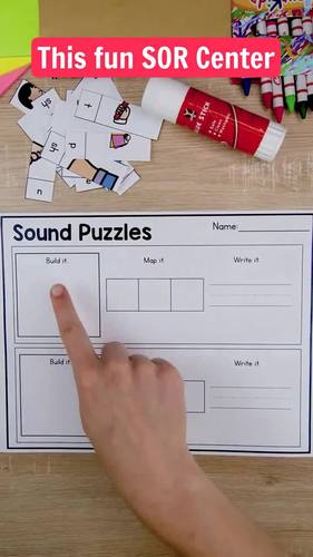 Word Puzzles | Science of Reading Activities Small Group Centers Word Word