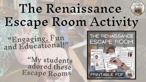 The Renaissance Escape Room | Social Studies & History Activity | TPT