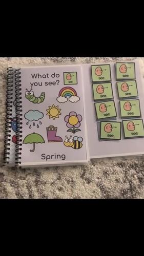 I See the Seasons: Core Word “See” Adapted Books (Special Education)