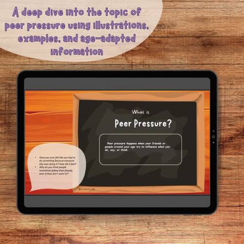 Peer Pressure Upper Elementary Upper Elementary No-prep SEL Lesson