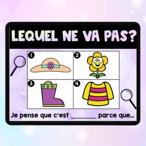 Le Printemps lequel ne va pas? | French Spring Which One Doesn't Belong ...