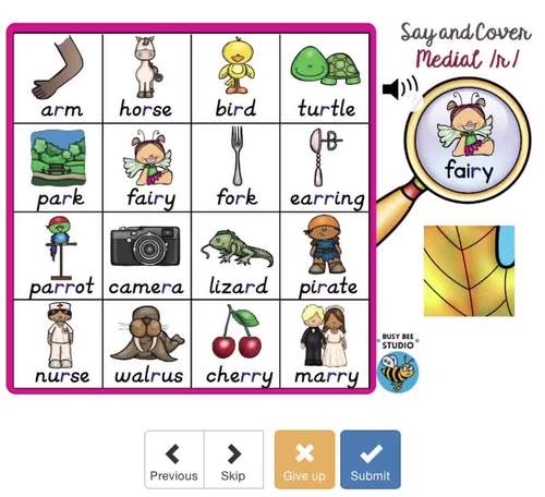 /r/ Articulation Puzzle | Medial position | Boom Cards | Teletherapy
