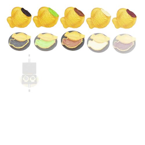 taiyaki Japanese Dessert 3D Hand-Drawn Clipart Set 25 PNG by ...