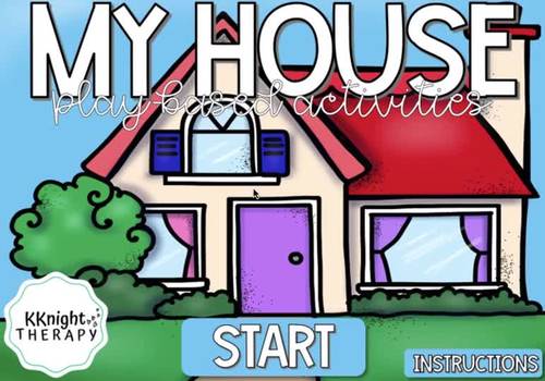 My House: Open-Ended Play-Based Activities | BOOM Cards for Speech Therapy