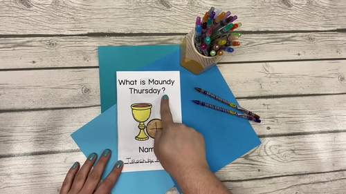 Holy Week Activities Maundy Thursday Bible Lesson Mini Book by Teach by ...