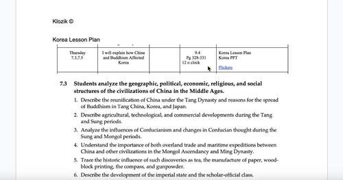 Ancient & Medieval Korea Lesson Plan | World History by Peter Klozik