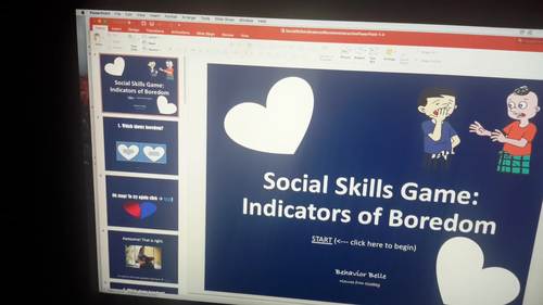 A Social Skills Game: Indicators of Boredom (Interactive Power Point ...