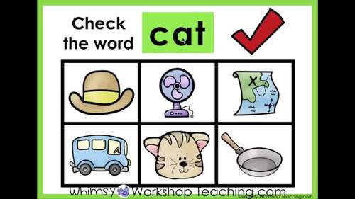Google Slides Phonics Check The Word Short A Digital Activity Distance ...