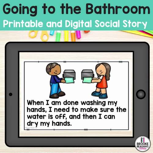Social Story: Going To The Bathroom - Bathroom Expectations by Brooke ...