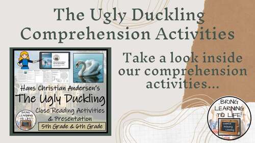 The Ugly Duckling Reading Comprehension Hans Christian Andersen | 5th ...