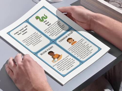 Oral Motor Activity Cards- Sensory Seeking & Regulation. OT | TPT
