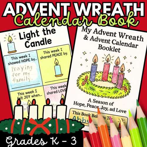 Advent Wreath Advent Calendar Craft kindness Worksheets and Christian ...