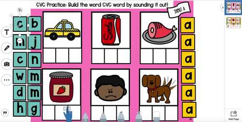 Short A CVC Activities for Distance Learning Using Seesaw by xoMissO