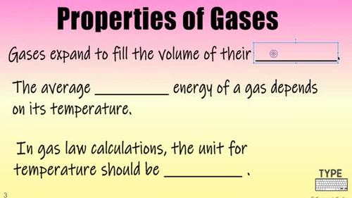 GAS LAWS & Gas Properties ~Digital Resource for Google Classroom~ CHEMISTRY
