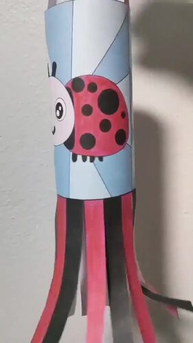 First day of Spring Crafts Windsock Mobile Activities Ladybug Ladybird ...