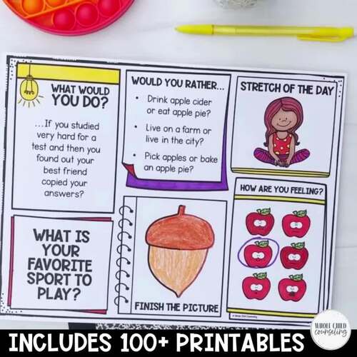 No-Prep SEL Worksheets for Lunch Bunch Social Skills Friendship Group ...
