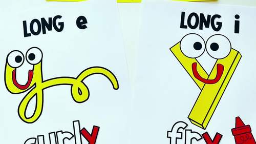 Digital Long Vowels Spelled with -y and igh - Google Slides & Seesaw!