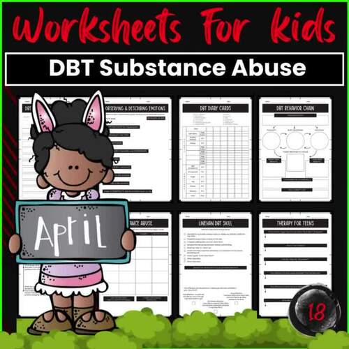 DBT Substance Abuse Worksheets by Lib Anatomy school | TPT