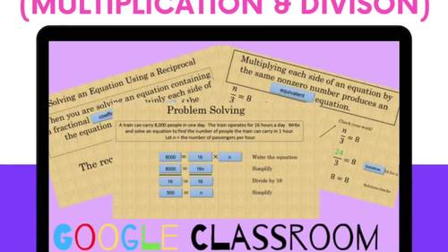 One Step Equations (Multiplication & Division)-Interactive Guided Notes ...