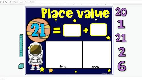 Place Value Within 100 For Google Slides Daily Math Drag and Drop