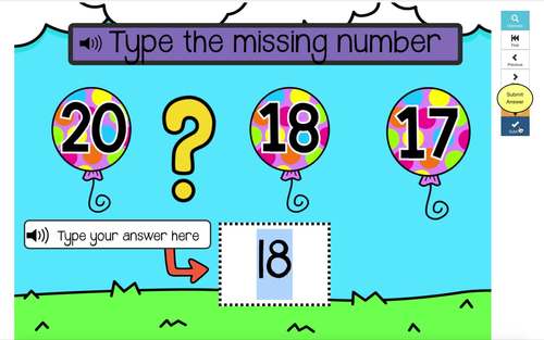 Party Balloon Number Sequencing Boom Cards™ Digital Task Cards | TPT