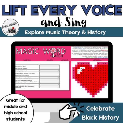 Lift Every Voice and Sing- Music Theory & History Interactive Digital ...
