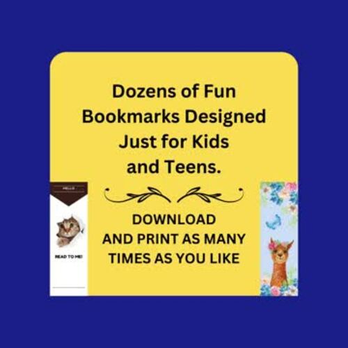 Ultimate Kids' Bookmark Collection - Over 100 Vibrant Designs - Instant ...