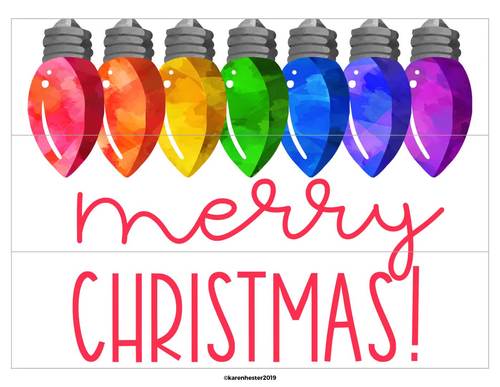 Lightbox Inserts | Holiday Class Decor by Little Smarticle Particles