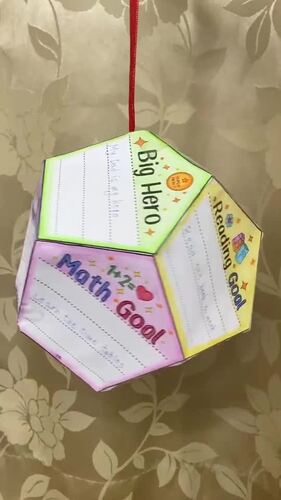 3D New Year Goals Ball 2026 | Dodecahedron Craft | 2 Sizes by Craft by ...