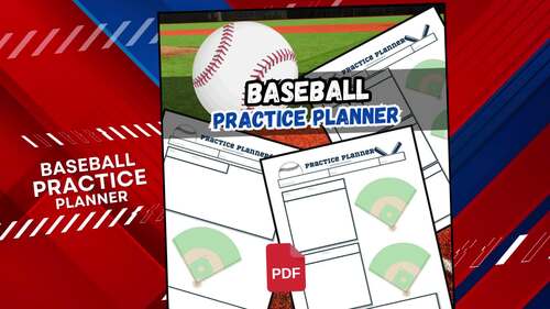 Baseball Practice Planner Drill sheets / 3 PDF file digital downloads ...