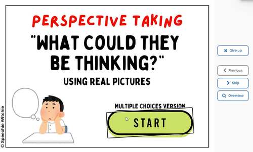 Perspective Taking: What Could They Be Thinking? (Multiple Choices ...