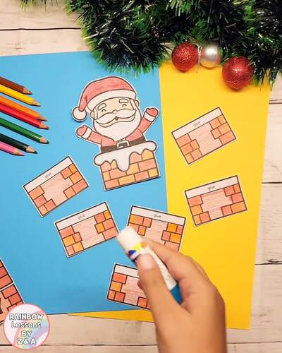 Christmas Name Craft | Christmas Name Activity | Santa Craft ...