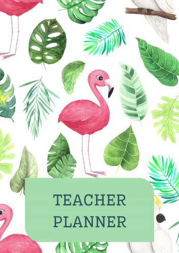 Jungle Teacher Planner: Undated, Customizable, Printable, Year-Round Use