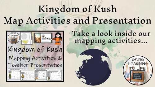 Kingdom of Kush Map Activities and Presentation by Creative Primary ...