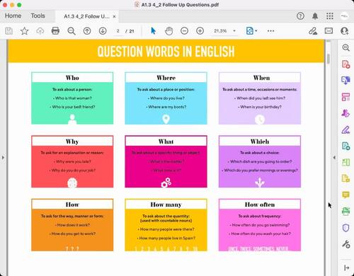 ESL Beginners Lesson: Learn Follow-Up Question in English by ESL Class ...
