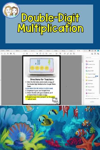 Double Digit Multiplication Game | Digital Math Review & Early Finisher ...