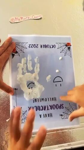 Halloween Handprint and Footprint Craft Bundle / 7 Designs by Mr Mintz ...
