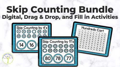 Math Skip Counting by 2 - 12 Bundle by The Teacher Support Hub | TPT