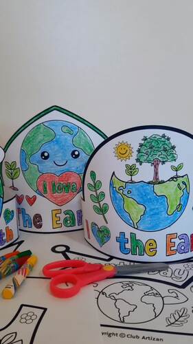 Earth Day Crown Craft Bundle | Earth Day Craftivity | April Spring ...