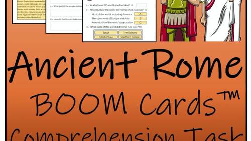 Ancient Rome BOOM Cards™ Comprehension Activity | 5th Grade & 6th Grade