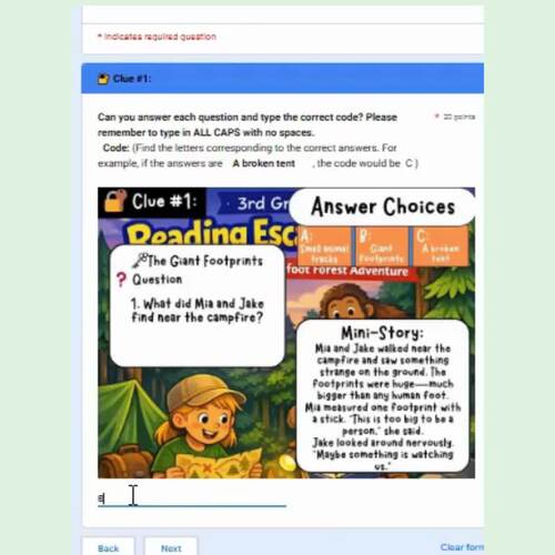 3rd Grade Reading Escape Room Camping Mystery | Bigfoot Forest Adventure