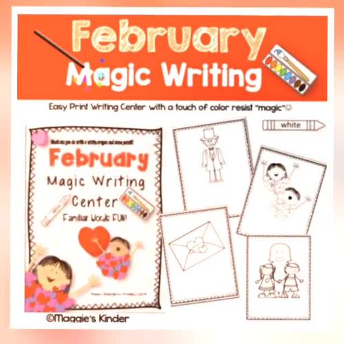 February Activities for Writing and Reading Bundle by Maggie's Kinder