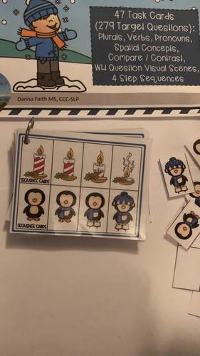 WINTER Grab & Go Language Cards by THE FOREVER SLP | TPT